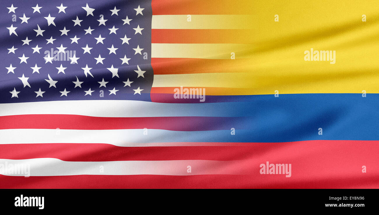 Usa colombia flag hi-res stock photography and images - Alamy