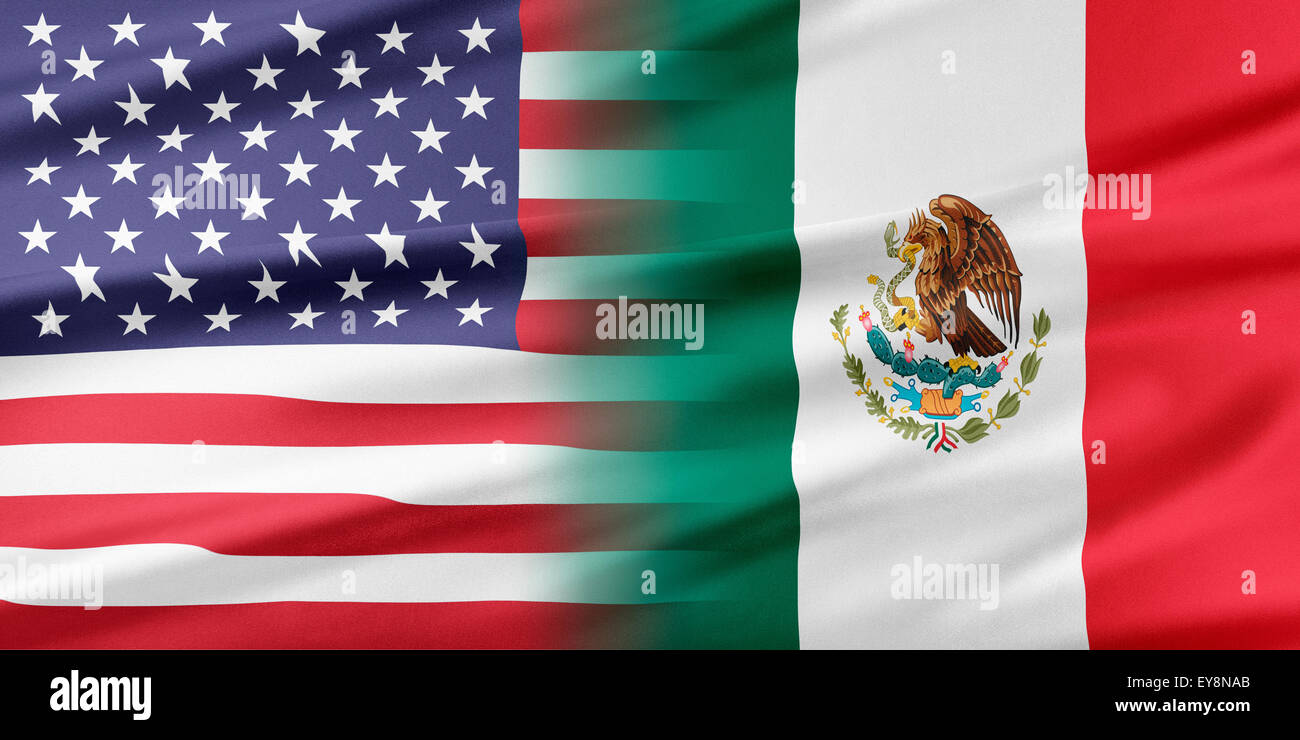 USA and Mexico Stock Photo - Alamy