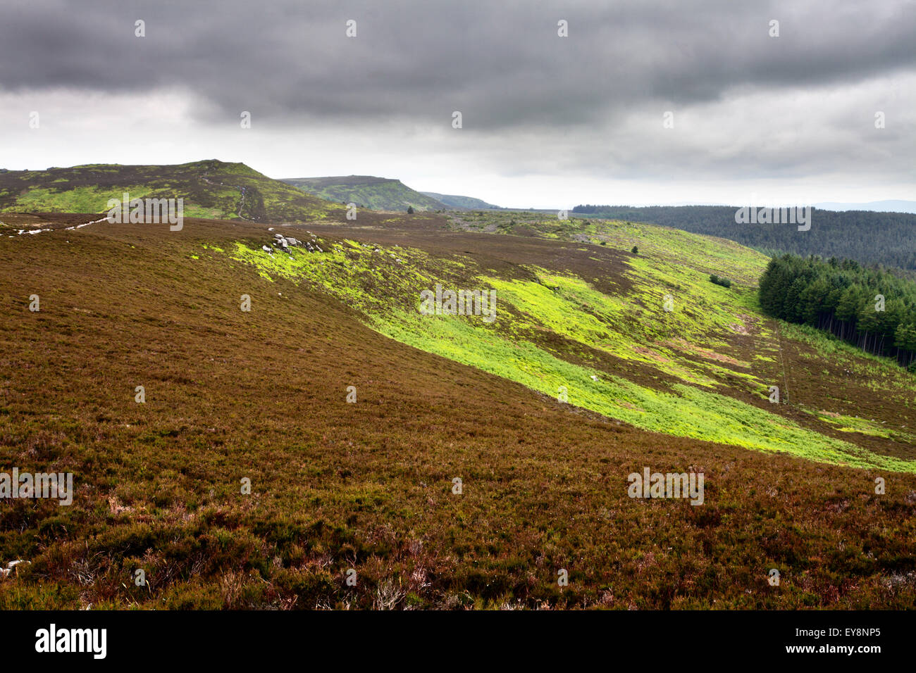 Dark Clouds over the Simonside Hills near Rothbury Northumberland ...