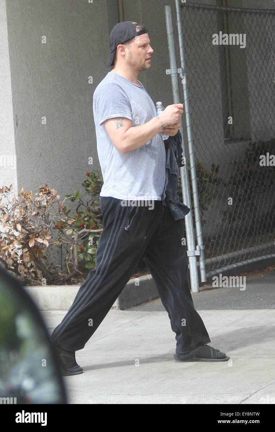 Justin Chambers leaving a gym in Los Angeles Featuring: Justin Chambers ...