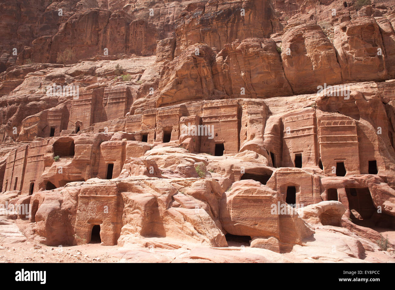 Nabataean and Roman tombs; Petra, Jordan Stock Photo - Alamy