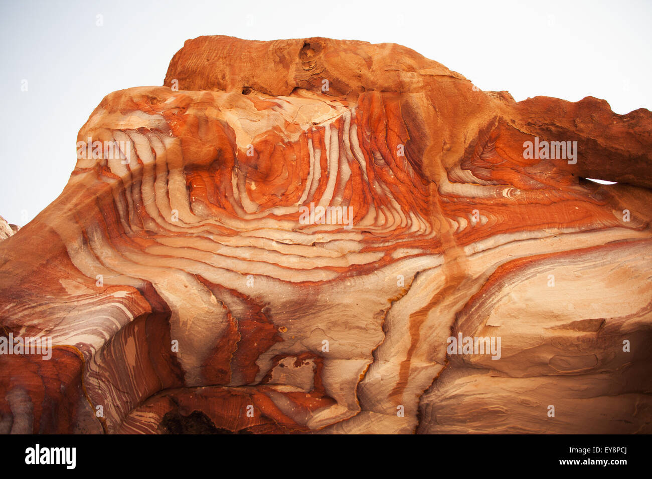 Colourful eroded sandstone; Petra, Jordan Stock Photo - Alamy