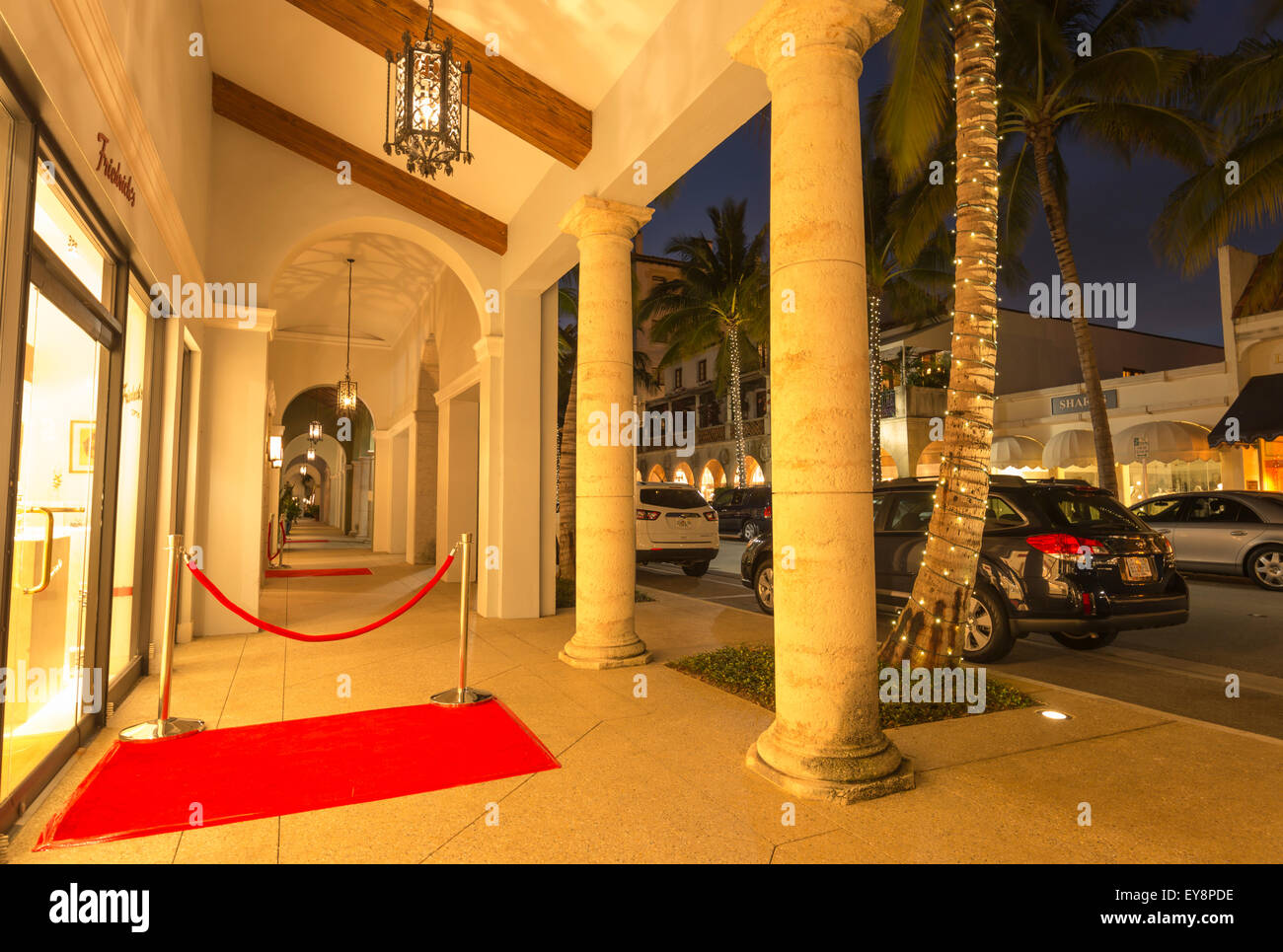 SHOP ENTRANCE MEDITERRANEAN STYLE SHOPPING ARCADE WORTH AVENUE PALM ...
