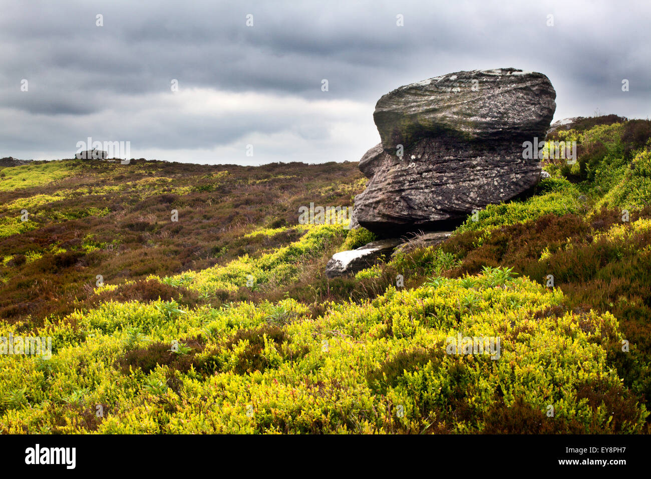 Rock Formation at Dove Crag in the Simonside Hills near Rothbury ...