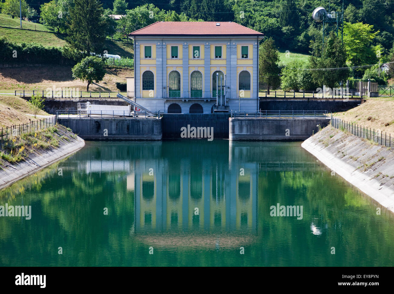 Hydroelectric Power Plant at Lake Idro, Italy Stock Photo - Alamy