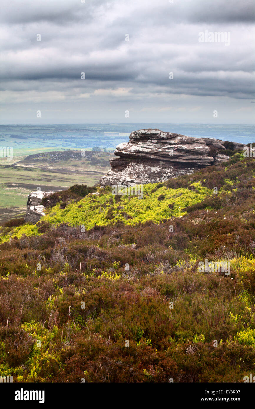 Rock Formation at Dove Crag in the Simonside Hills near Rothbury ...