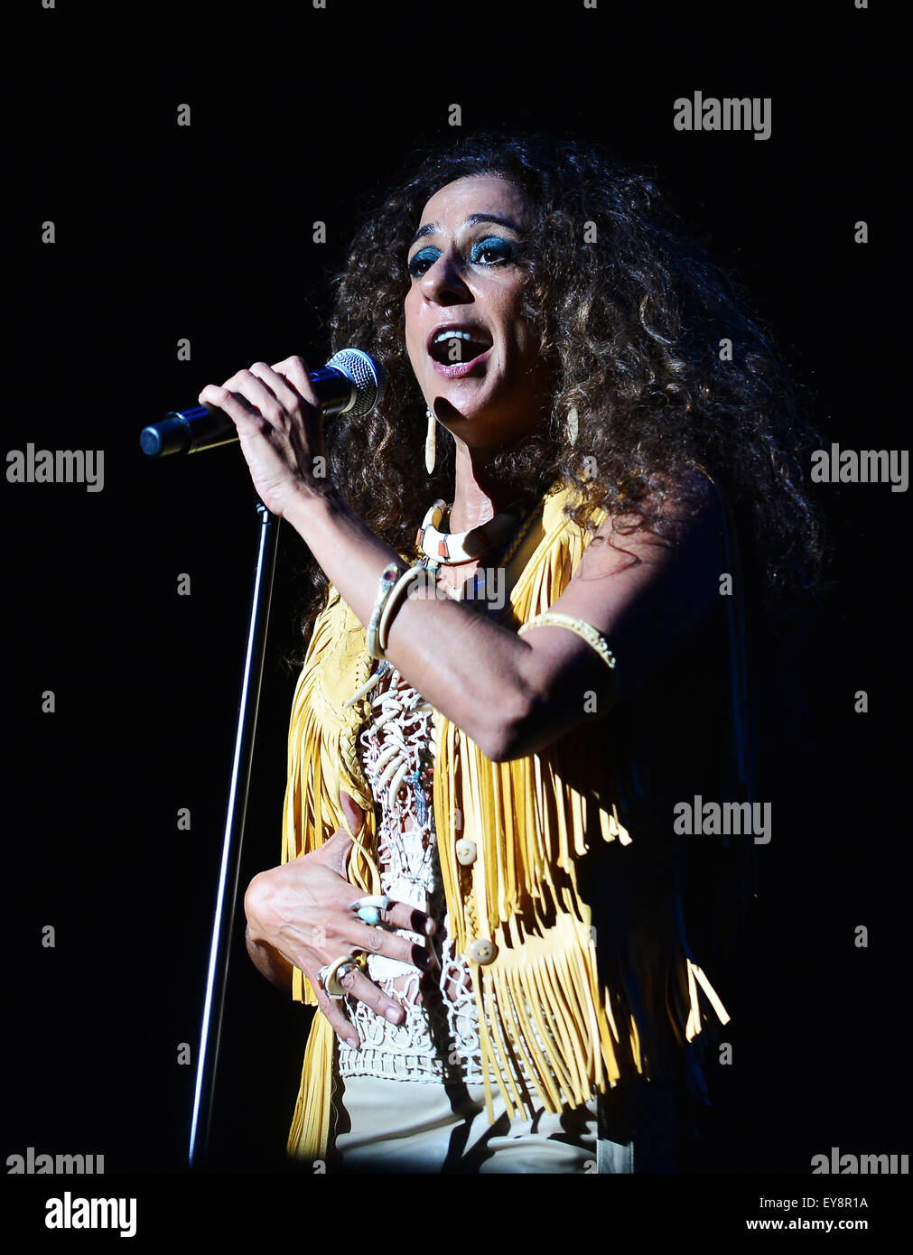 Spanish singer Rosario Flores performs at The Fillmore Miami Beach at ...