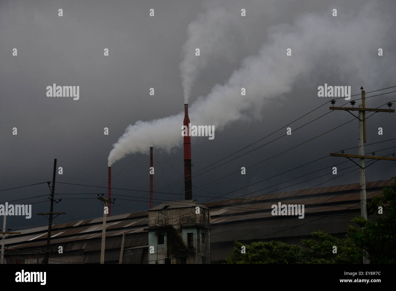 A Steel factory releases harmful smoke everyday causing severe ...