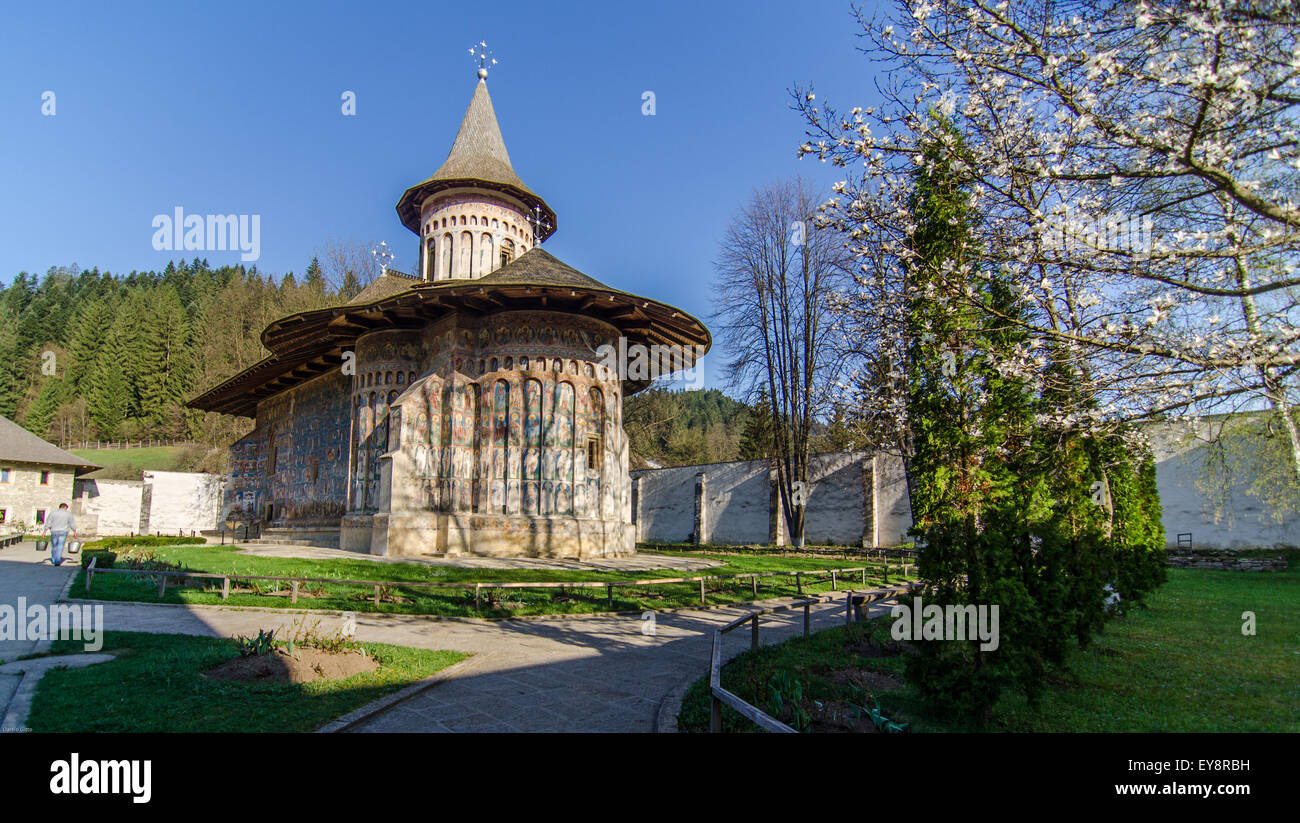 The Painted Monasteries of Romania Historic monastery with vibrant ...