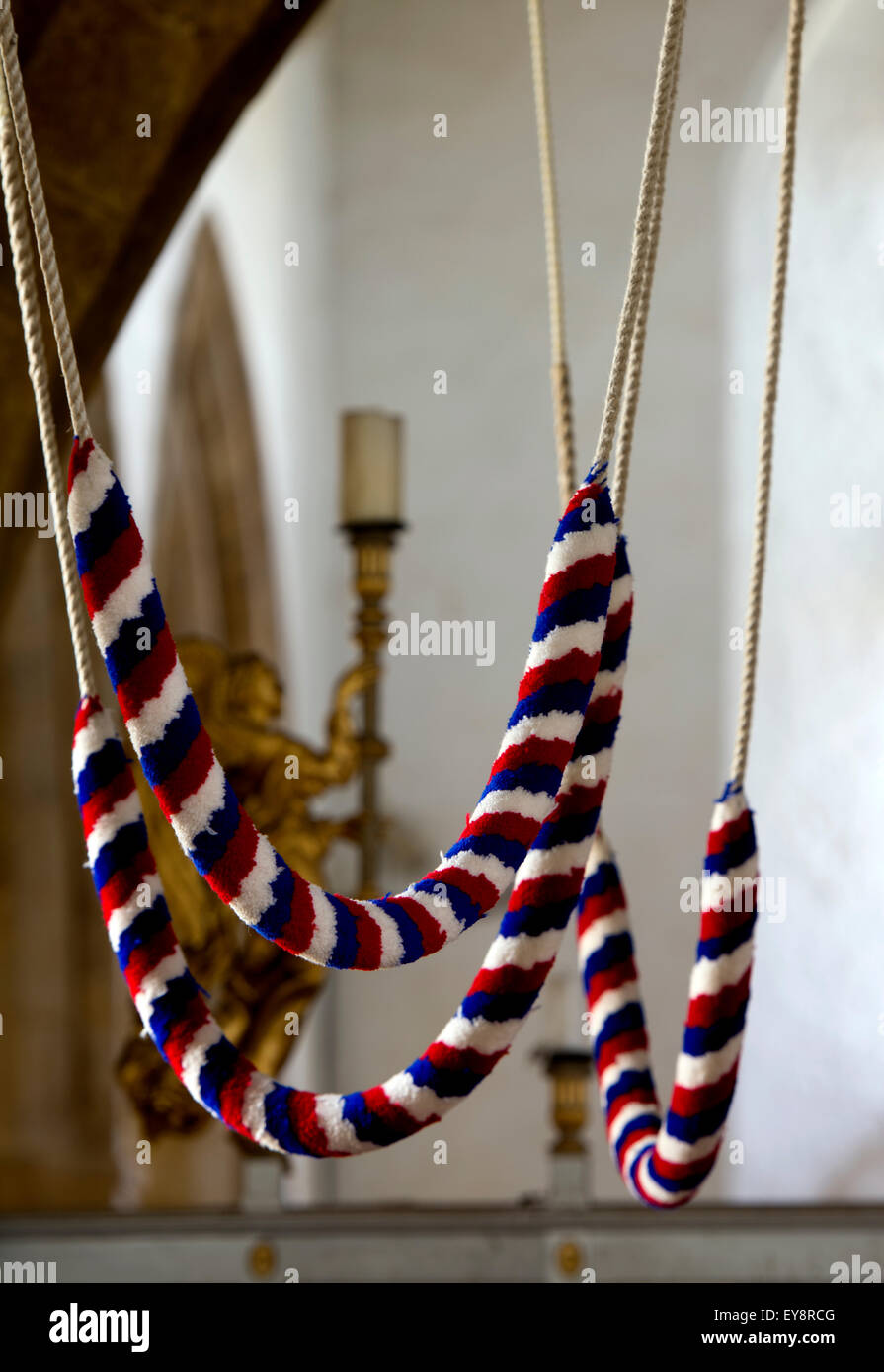 Church bell ropes ringing hi-res stock photography and images - Alamy