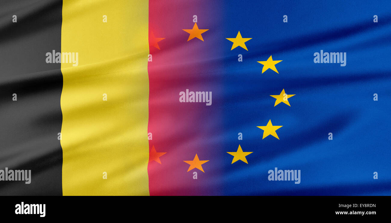European Union and Belgium Stock Photo - Alamy