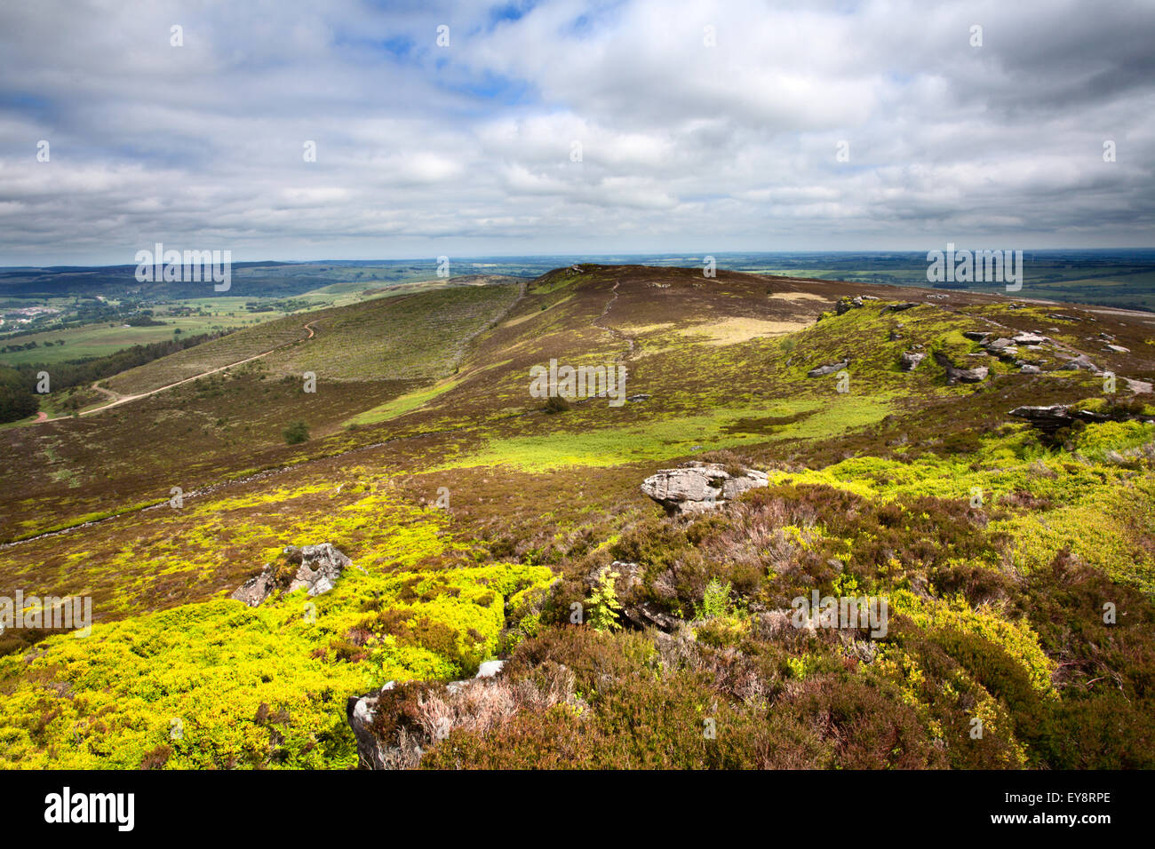 The Simonside Hills in the Northumberland National Park Rothbury ...