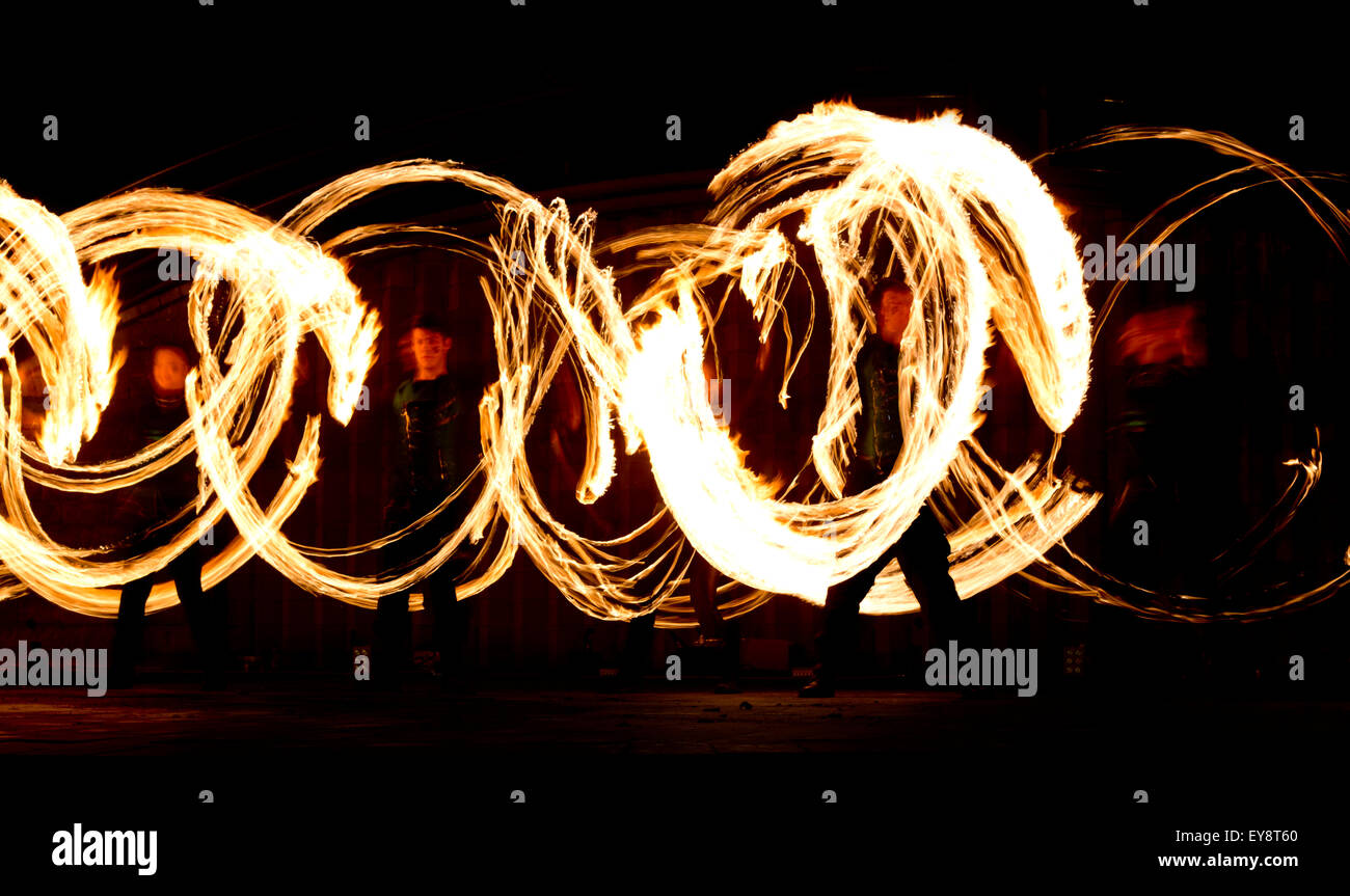 Flaming light trails hi-res stock photography and images - Alamy