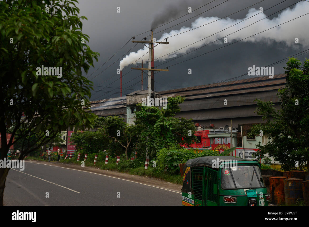 A Steel factory releases harmful smoke everyday causing severe ...