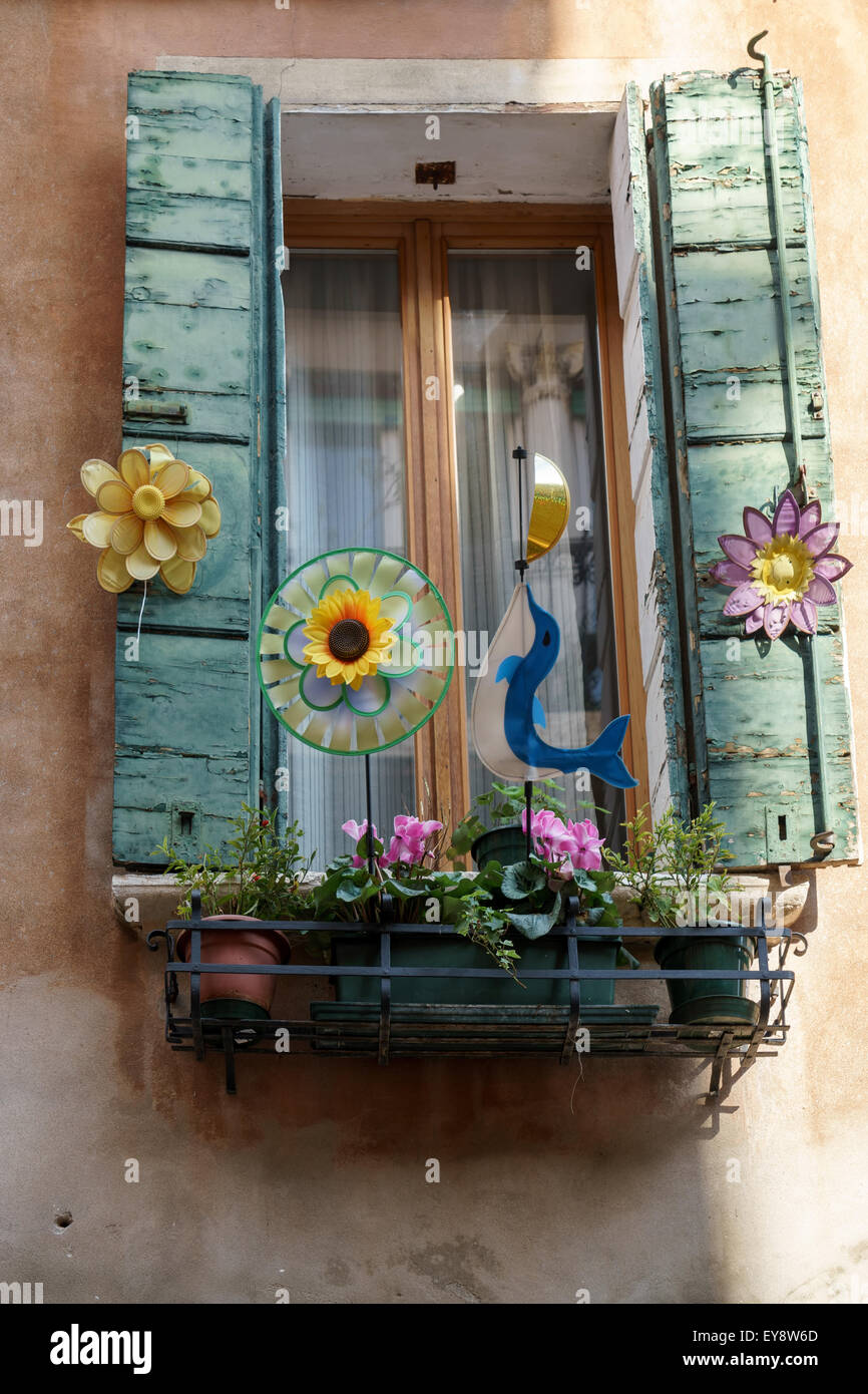 Window in Venice Stock Photo - Alamy