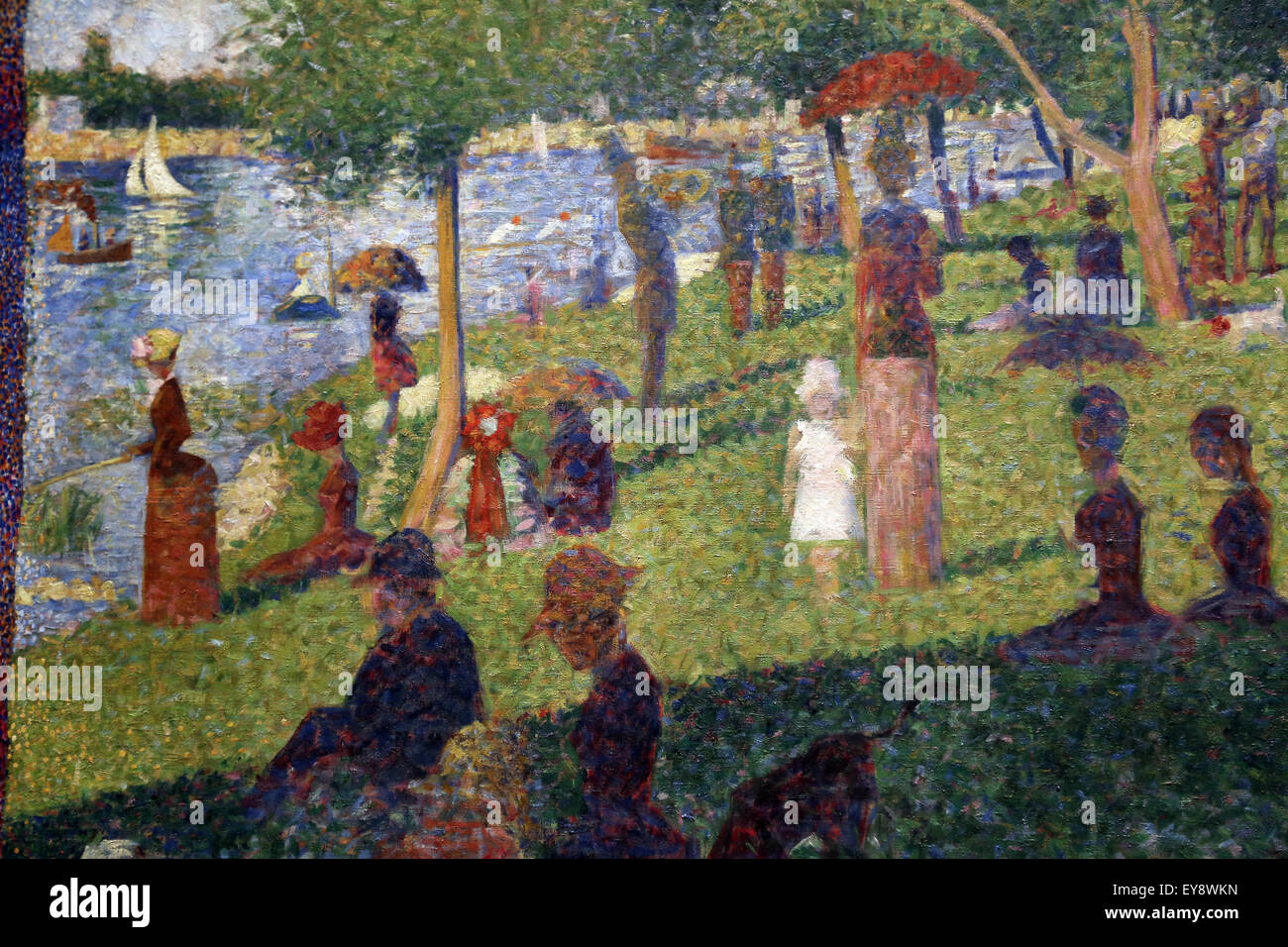 George Seurat (1859-1891). French painter. Study for "A Sunday on La ...