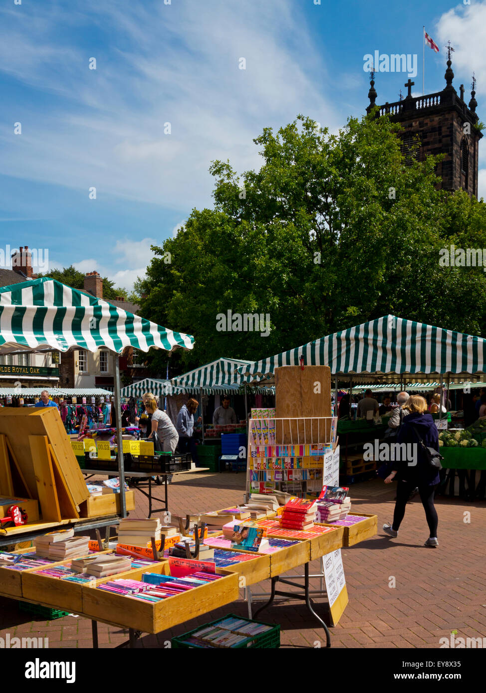The Market Place in Burton on Trent town centre Staffordshire England ...