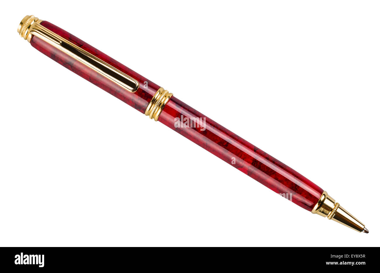 the red pen isolated on white background Stock Photo - Alamy
