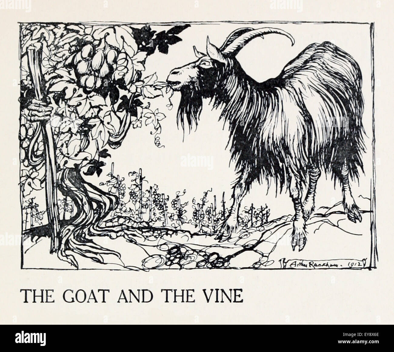 'The Goat and the Vine' fable by Aesop (circa 600BC). When a goat ...
