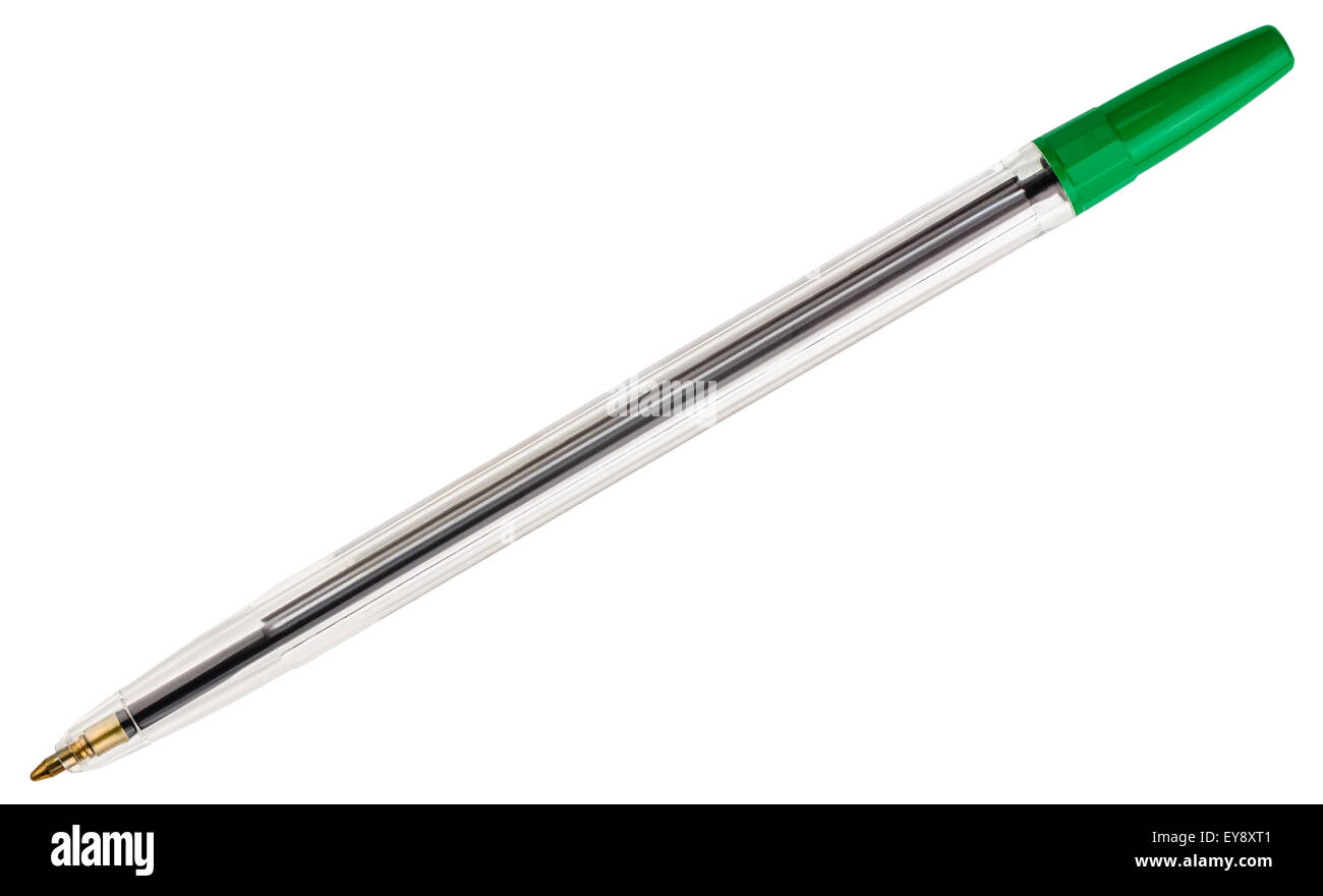 the ballpoint pen isolated on white background Stock Photo - Alamy