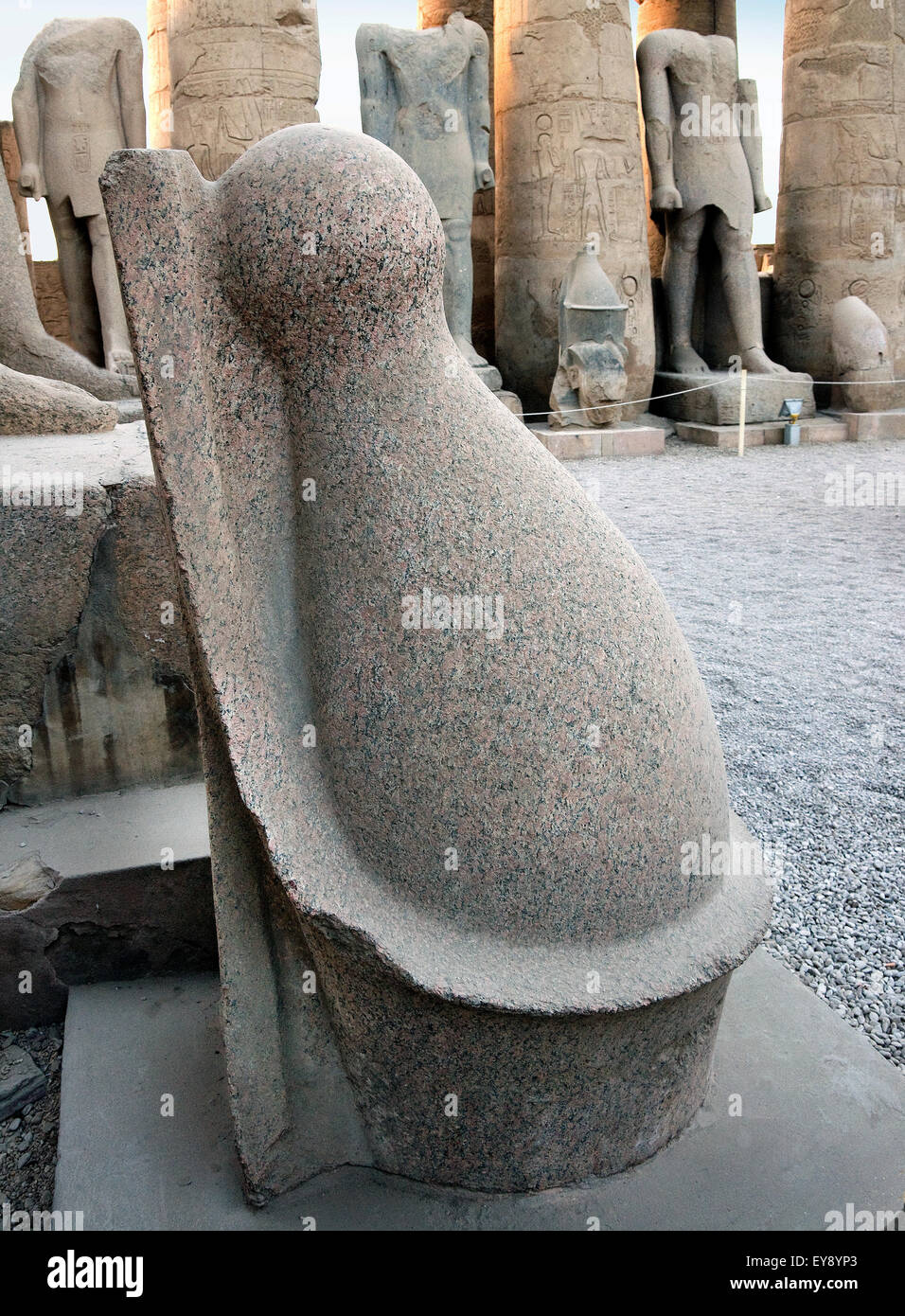 Luxor, Egypt. Temple of Luxor (Ipet resyt): the double crown of Egypt ...