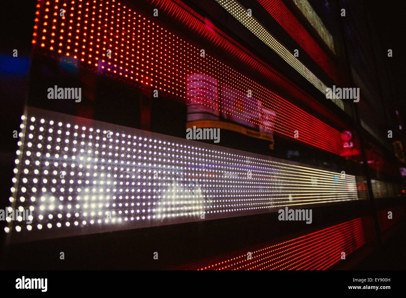 LED light wall at recruiting station Stock Photo - Alamy