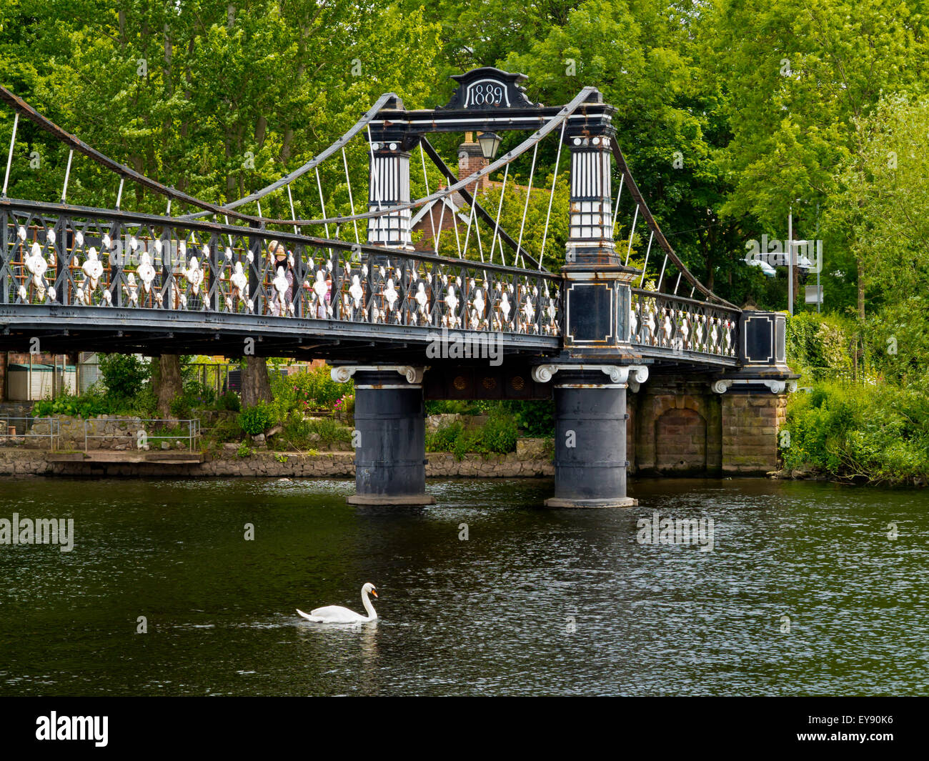 The Ferry Bridge at Burton on Trent Staffordshire England UK given to ...