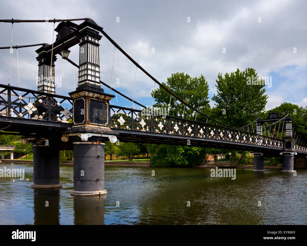 The Ferry Bridge at Burton on Trent Staffordshire England UK given to ...