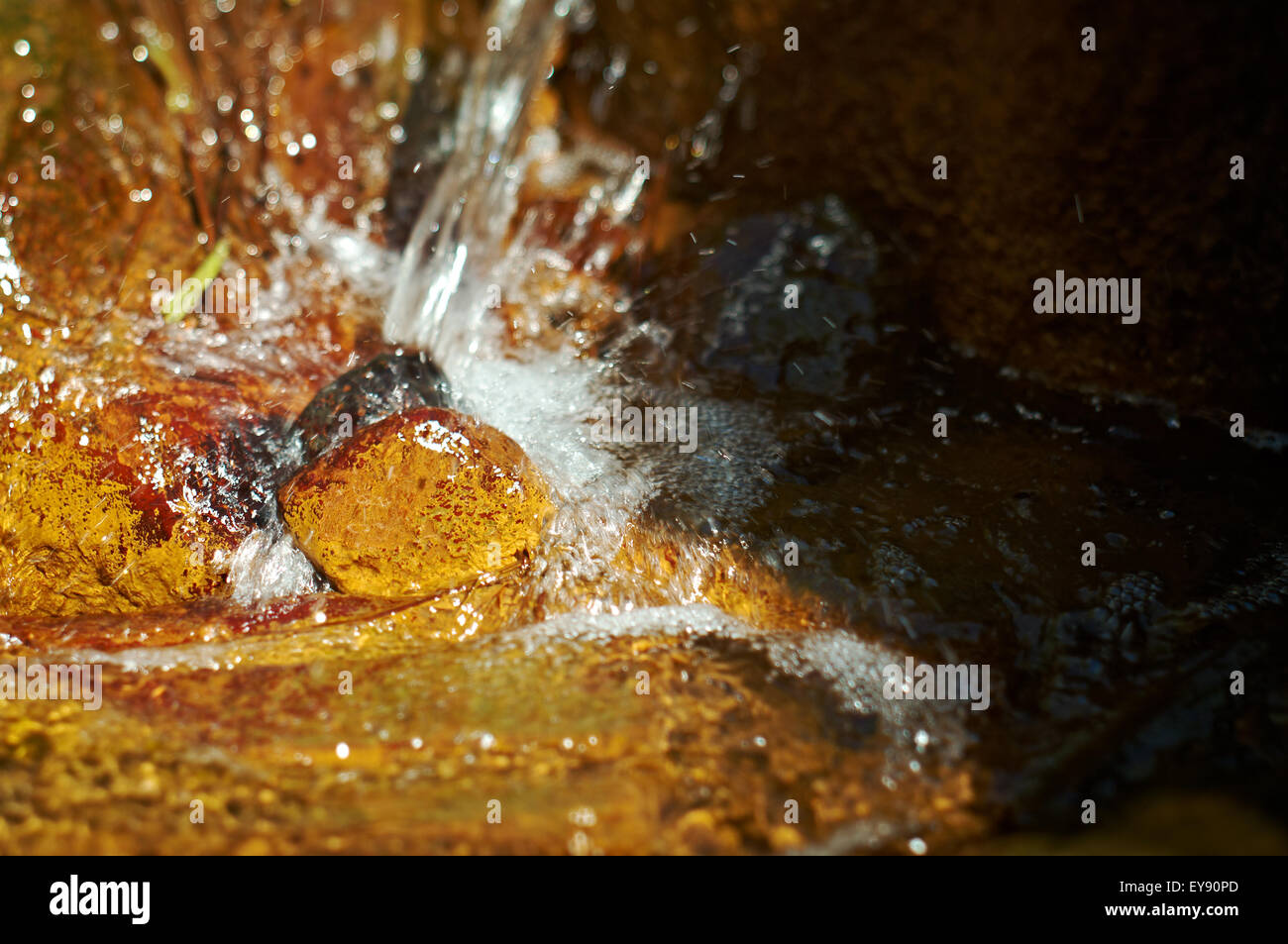 Natural source of mineral curative water of Russia. water splashing ...