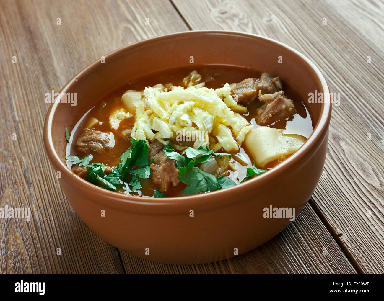 Mampar - Uighur soup.Central Asian cuisine Stock Photo - Alamy