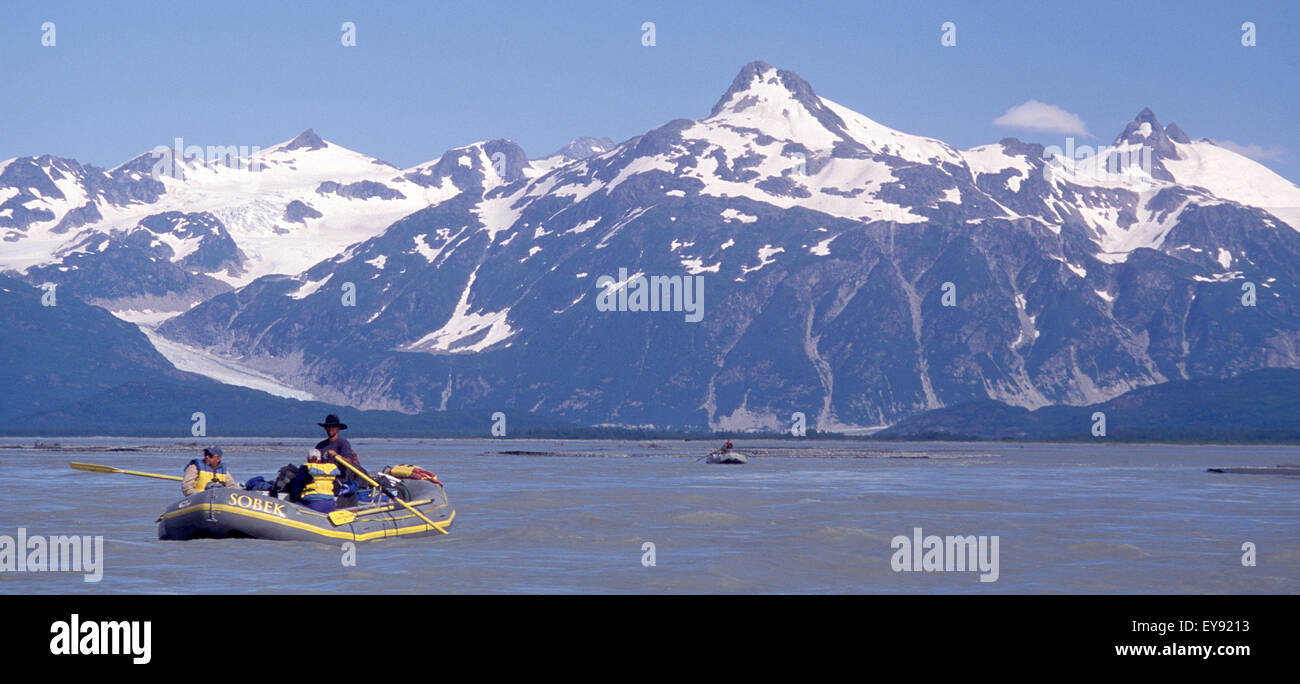 Rafting on the Alsek River Stock Photo - Alamy