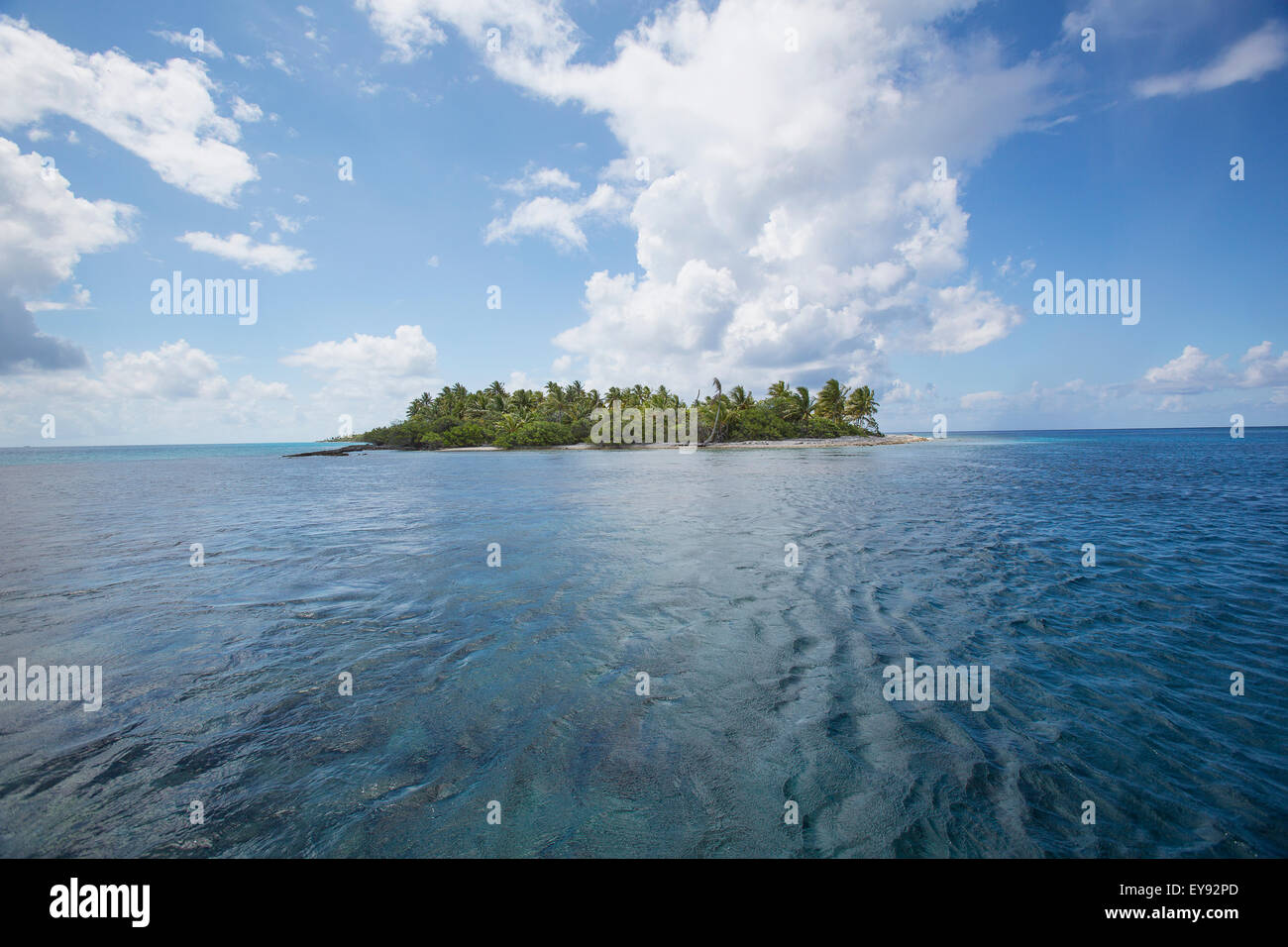 A small atoll; Tahiti Stock Photo - Alamy