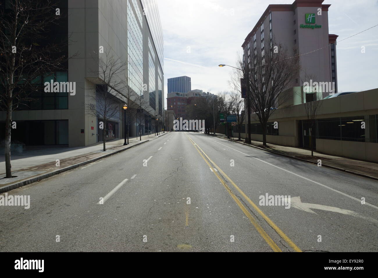 Atlanta downtown street view Stock Photo - Alamy