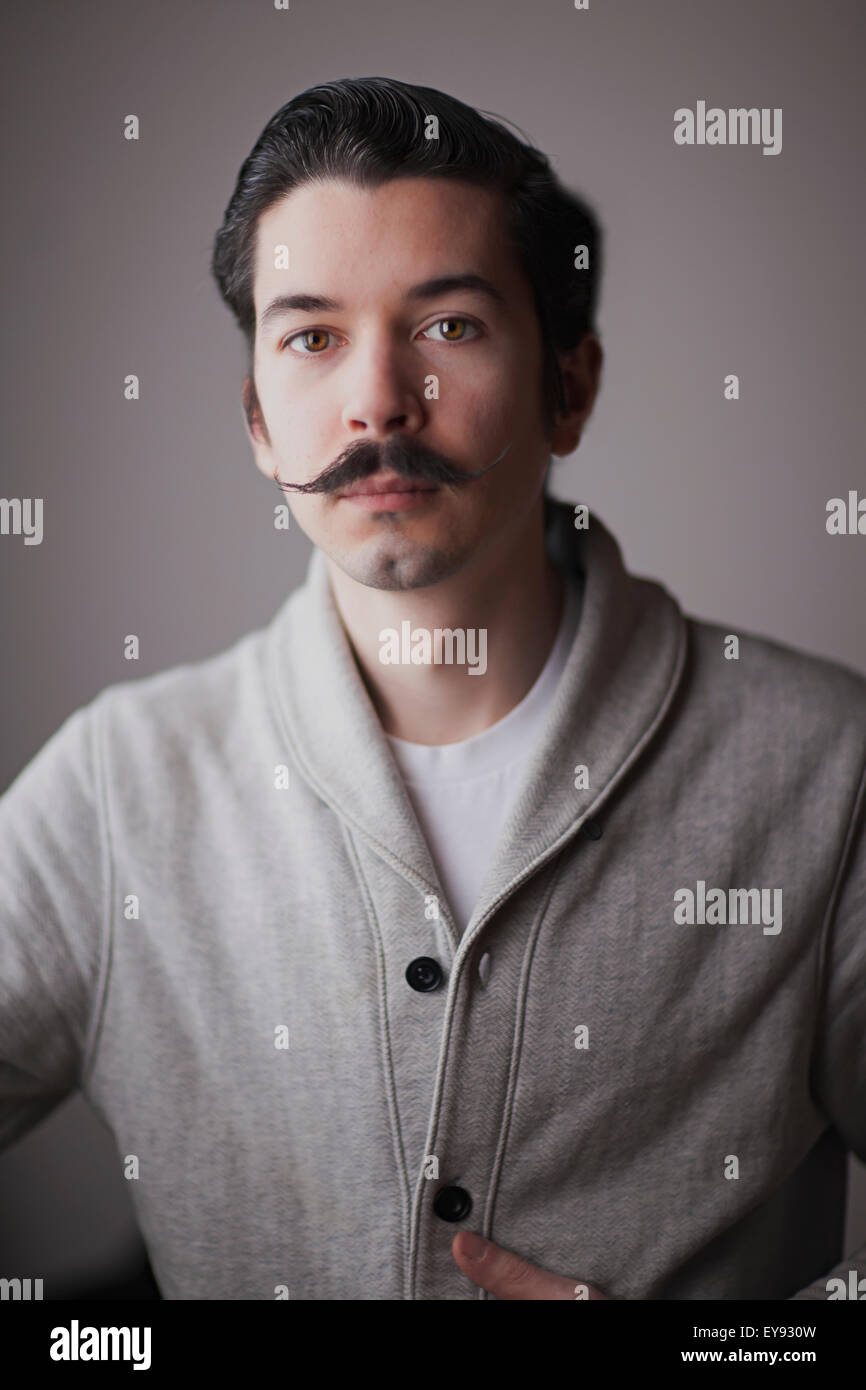 Serious moustache man hi-res stock photography and images - Alamy