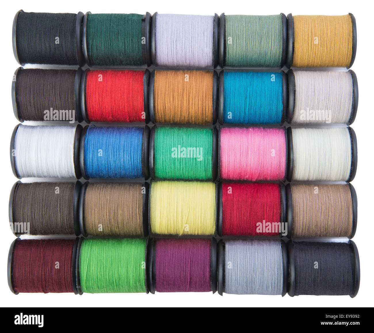 Spools of thread for sewing in many colors Stock Photo - Alamy