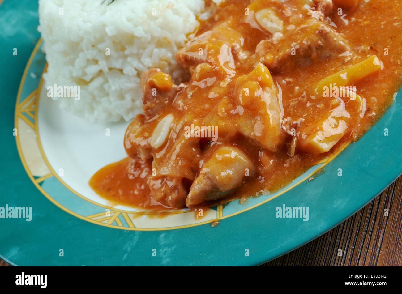 Carapulcra - Peruvian cuisine stew of pork and dehydrated potatoes ...
