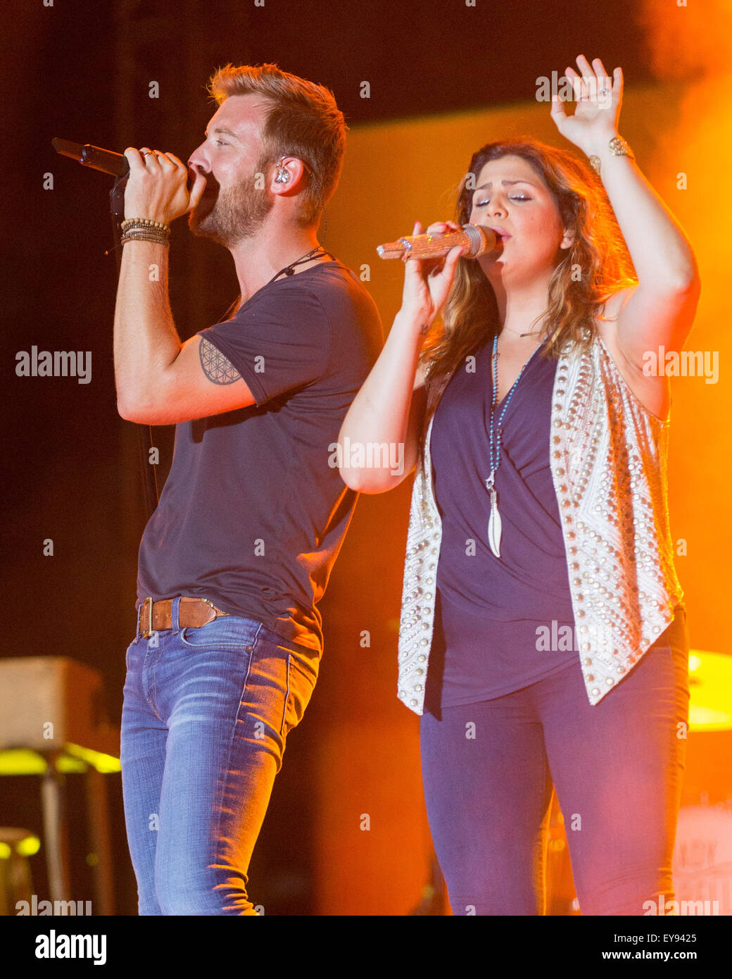 Eau Claire, Wisconsin, USA. 23rd July, 2015. Country singers CHARLES ...