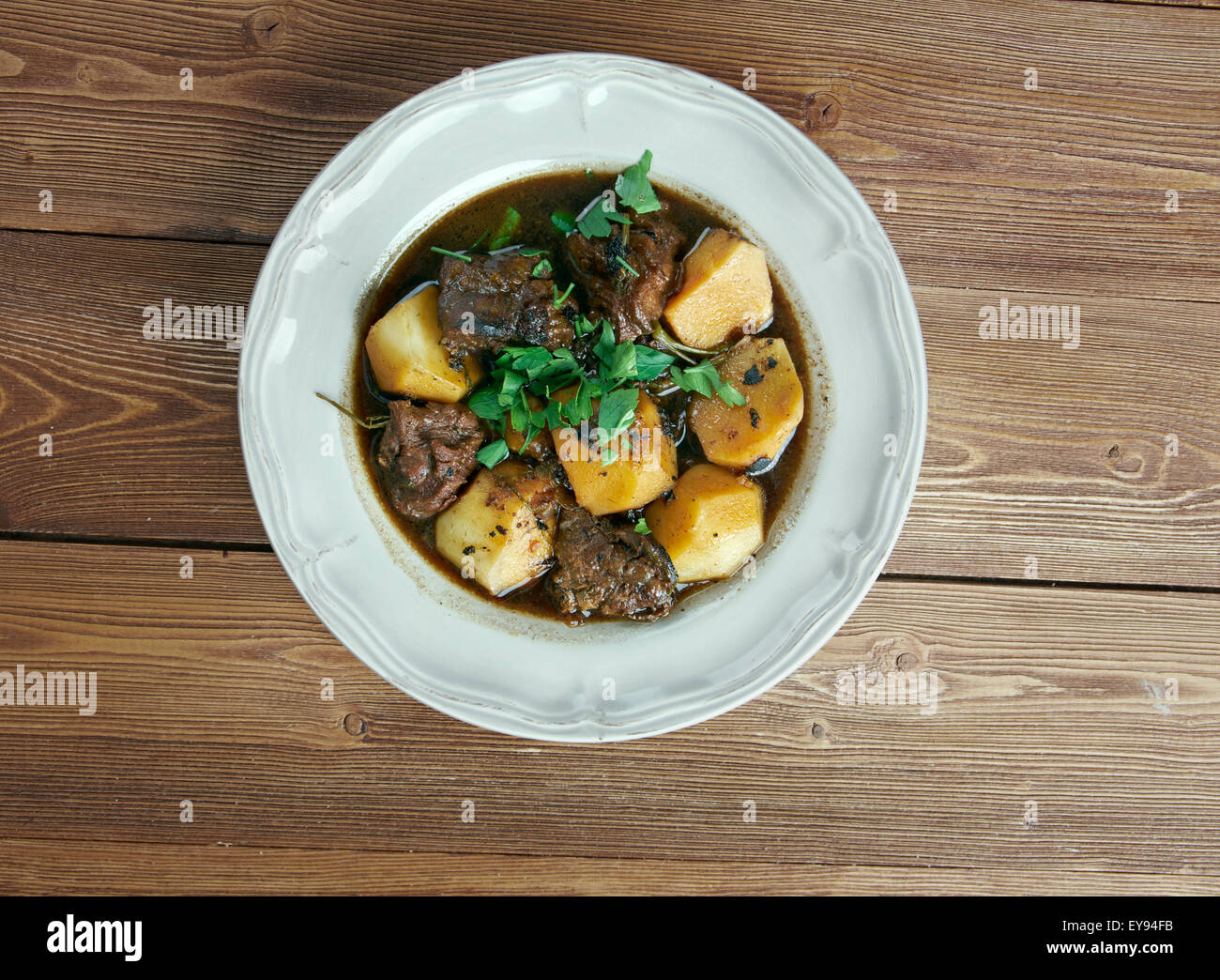 Aloo gosht - meat curry in North Indian and Pakistani cuisine.consists ...