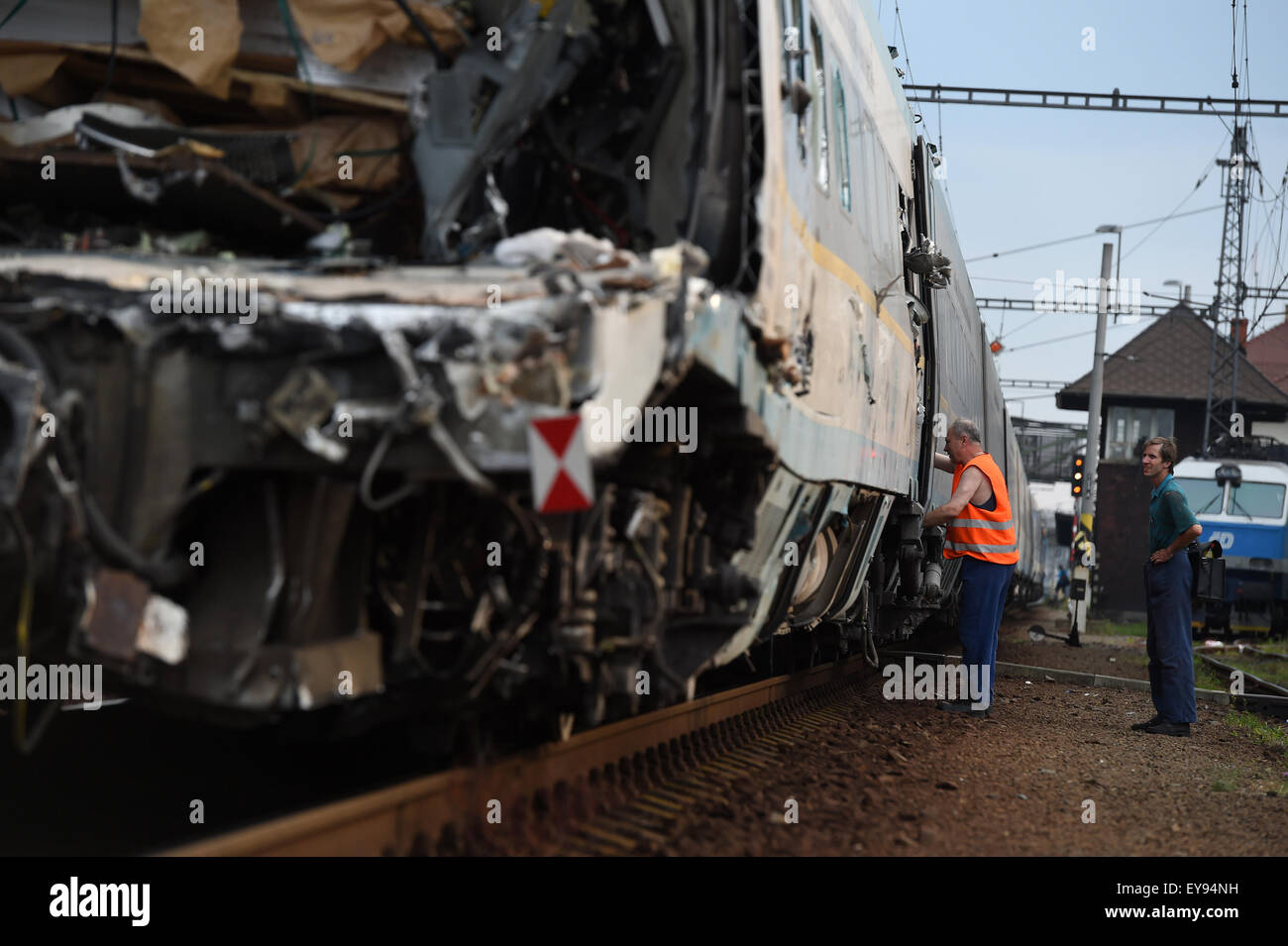 Train Seen On Destroyed Railway High Resolution Stock Photography and ...