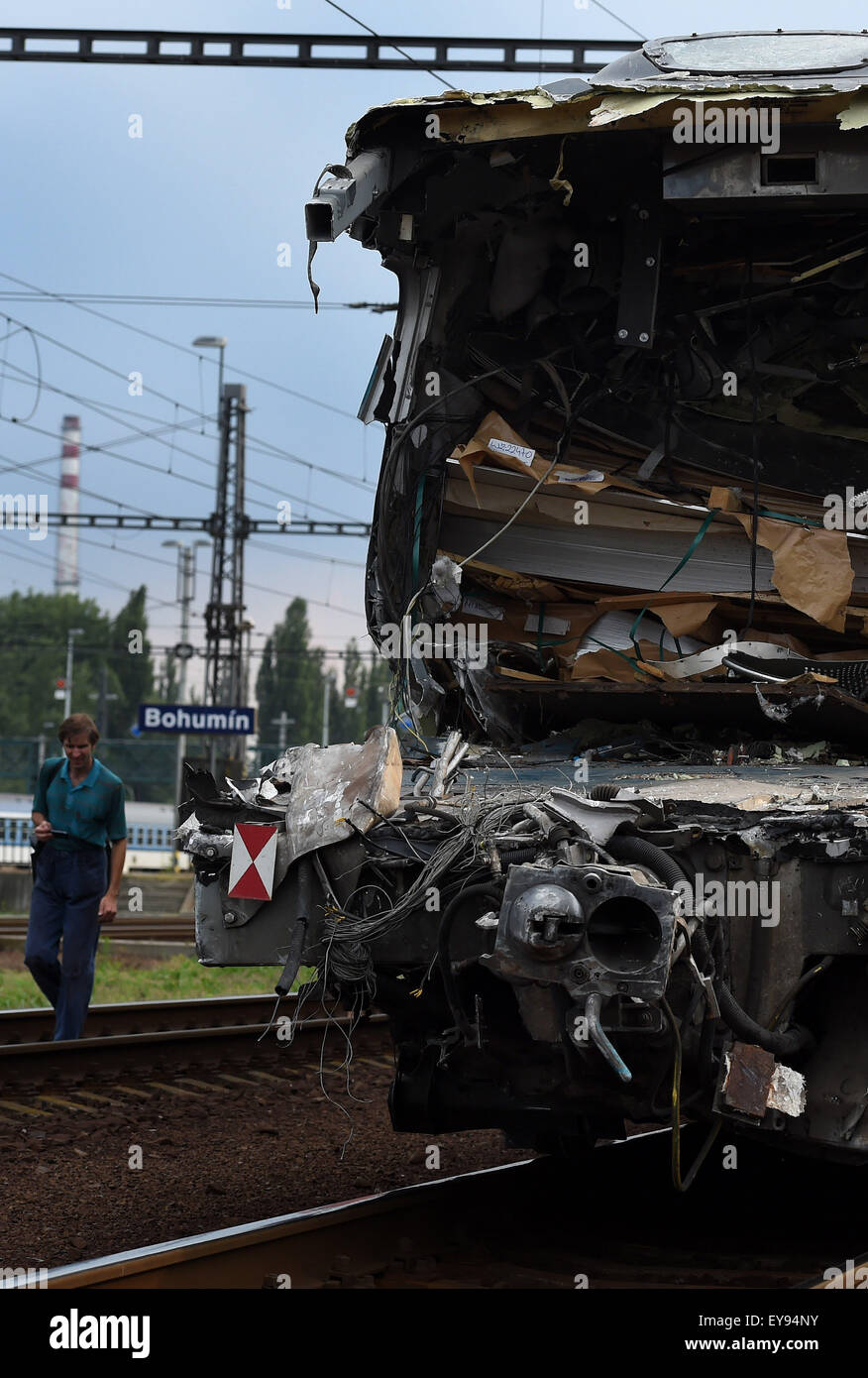 Train seen on destroyed railway hi-res stock photography and images - Alamy