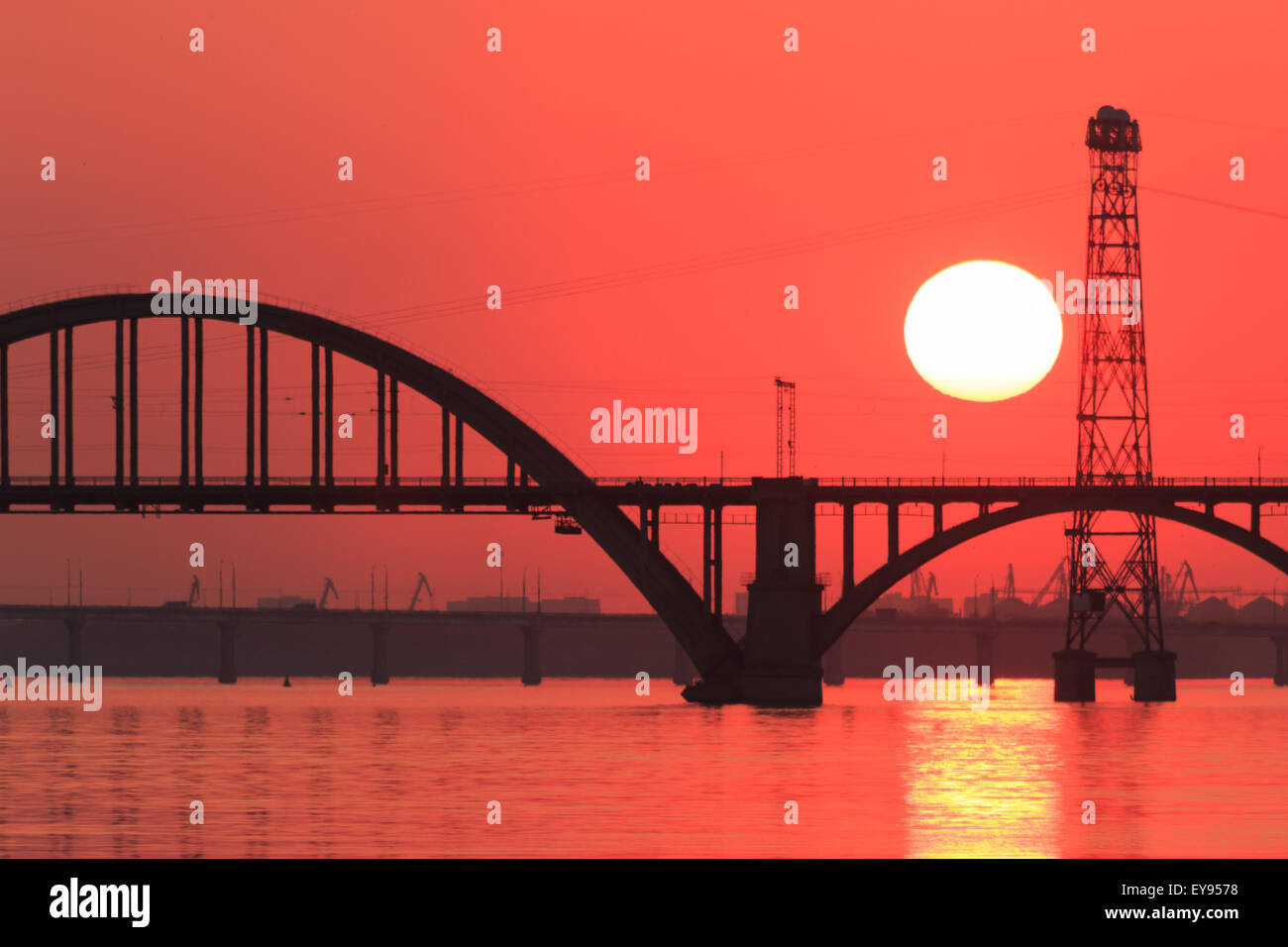Bridge over the dnepr hi-res stock photography and images - Alamy