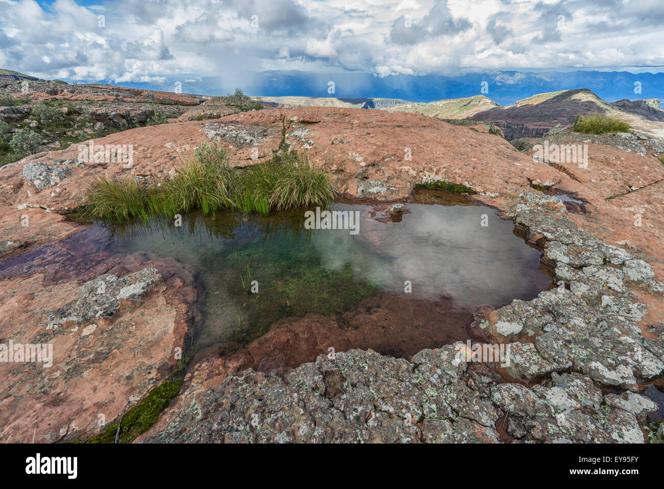 The mountainous landscape of Toro Toro National Park; Bolivia Stock ...