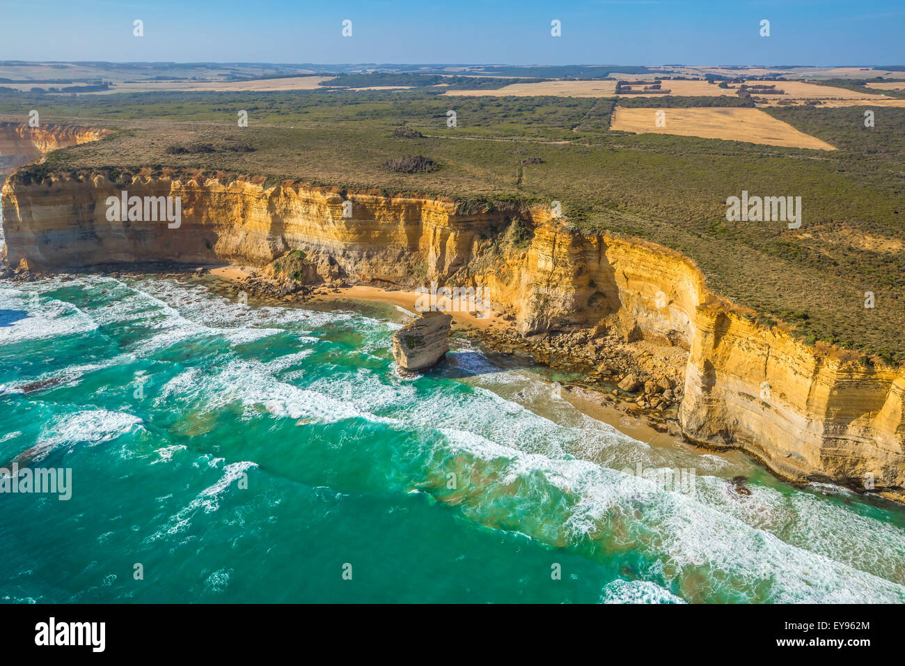 Aerial view Victorias Coast Stock Photo - Alamy
