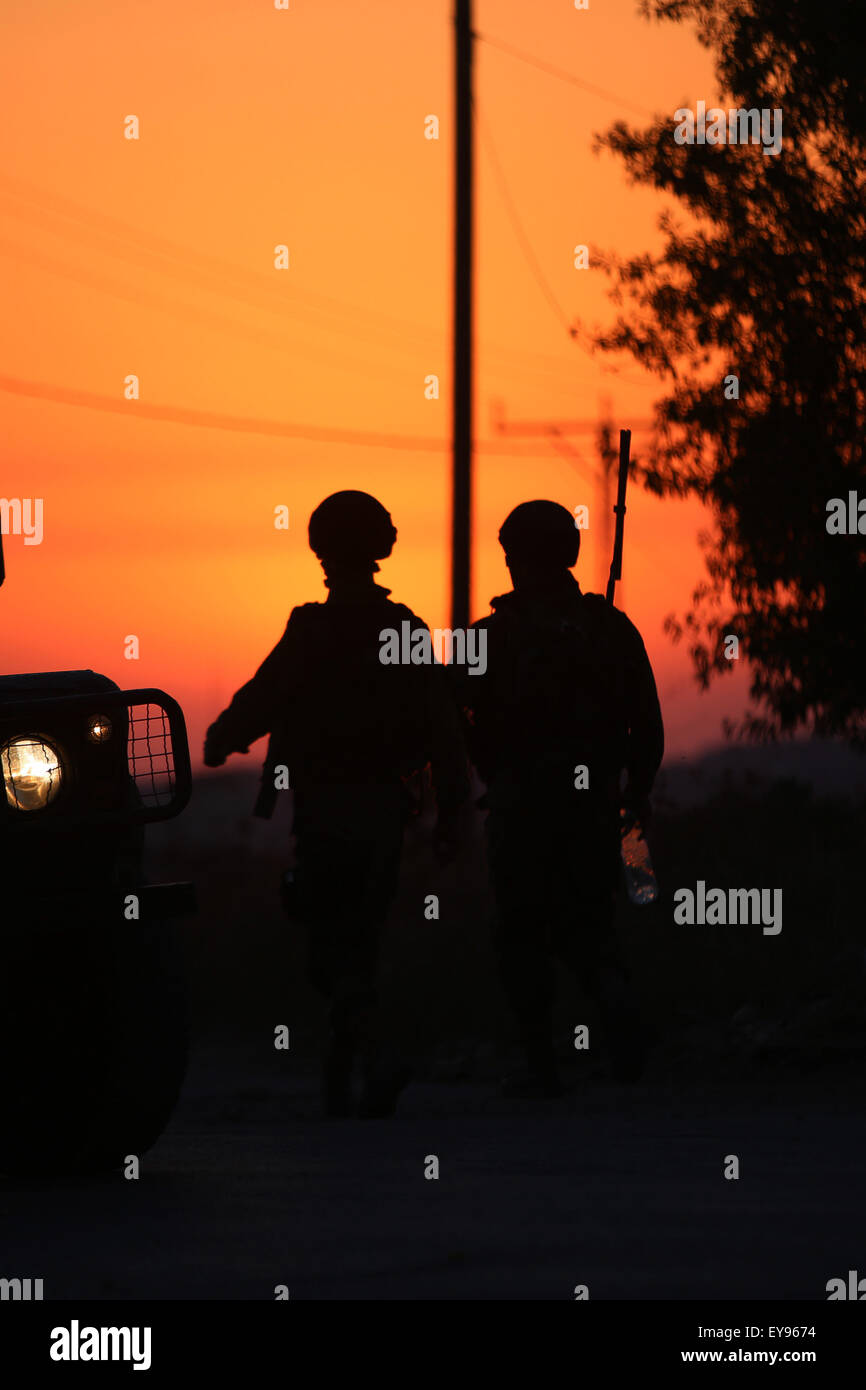 Silwad, West Bank, Palestinian Territory. 24th July, 2015. Israeli ...