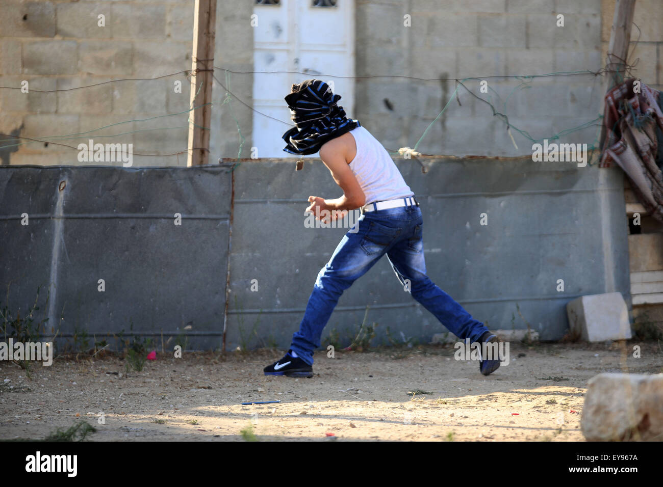 Silwad, West Bank, Palestinian Territory. 24th July, 2015. A ...