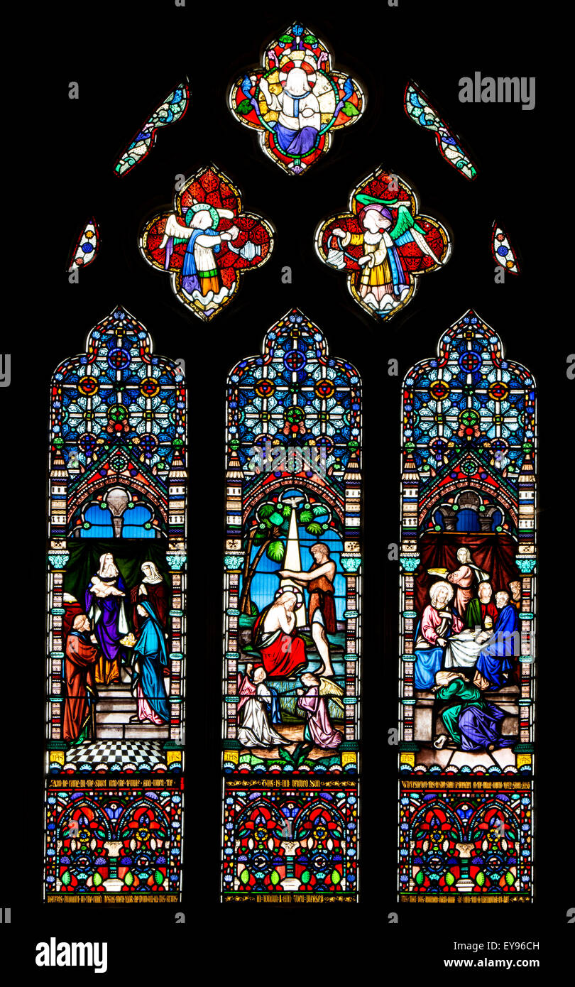 The East Window, Holy Trinity Church, Shenington, Oxfordshire, England ...