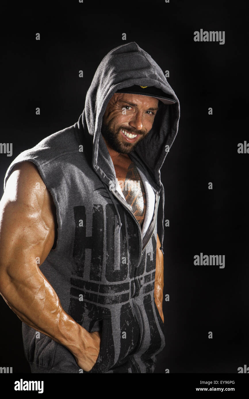 Male body builder; Kailua, Hawaii, United States of America Stock Photo ...