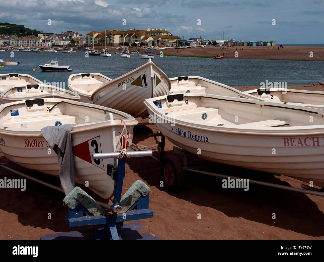 Boats on the Teign Estuary, Shaldon, Devon, UK Stock Photo - Alamy