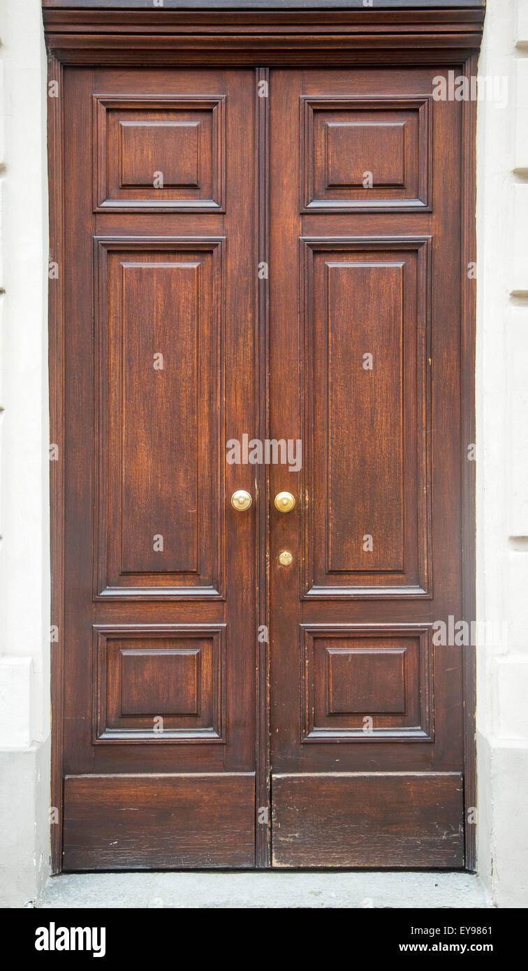 Traditional old door from Torino, Italy Stock Photo - Alamy