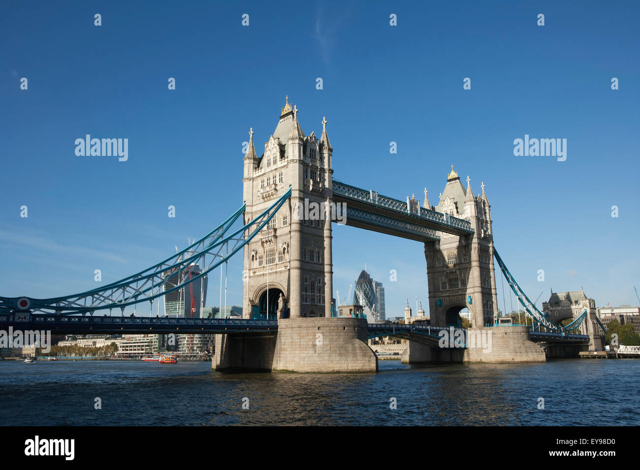 Tower Bridge crosing the River Thames; London, England Stock Photo - Alamy